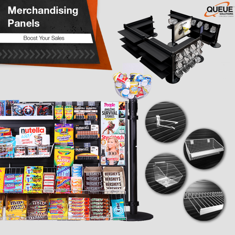 Our Merchandising Panel Range of Products | Queue Solutions